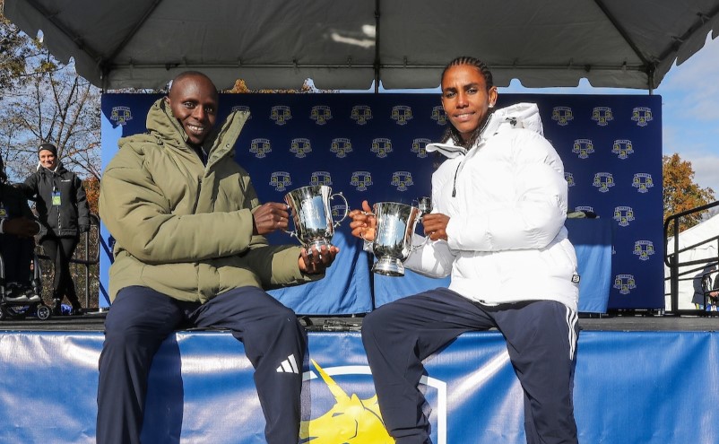 Fotyen Tesfay and Abel Kipchumba take home wins at the B.A.A Half ...